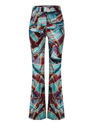 VIVIENNE WESTWOOD Wide Leg Trousers - Multicolor