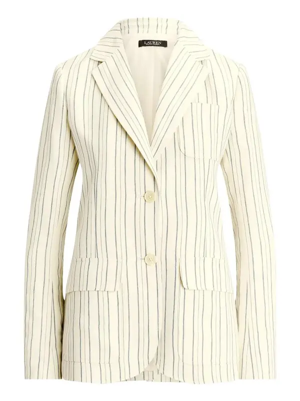 Ralph Lauren Striped Blazer - White