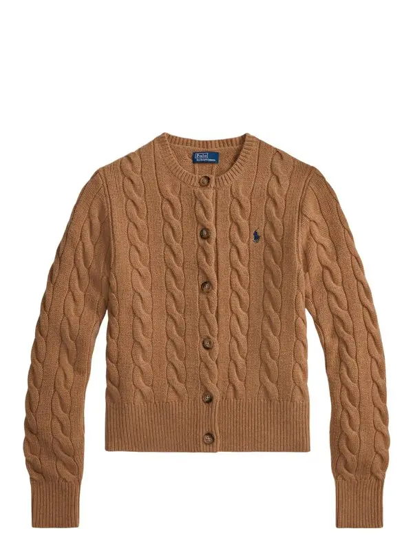 Polo Ralph Lauren Cable Knit Cardigan - Brown