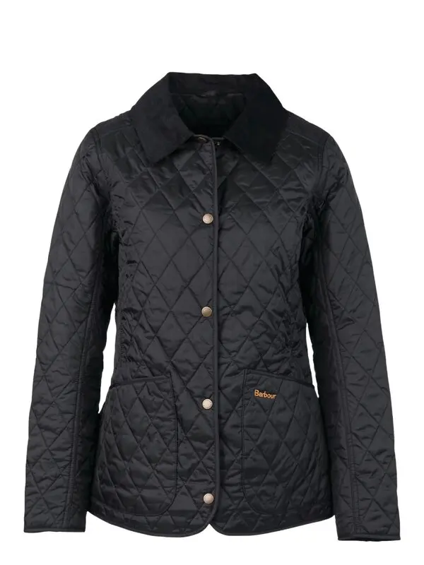 Barbour Annandale Quilted Jacket With Cord Collar - Black