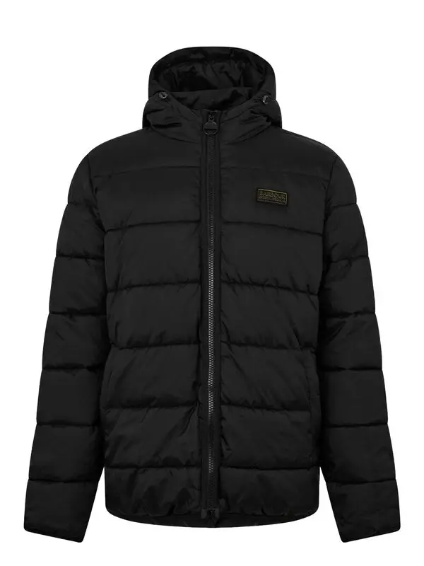 Barbour Quilted Hooded Puffer Jacket - Black