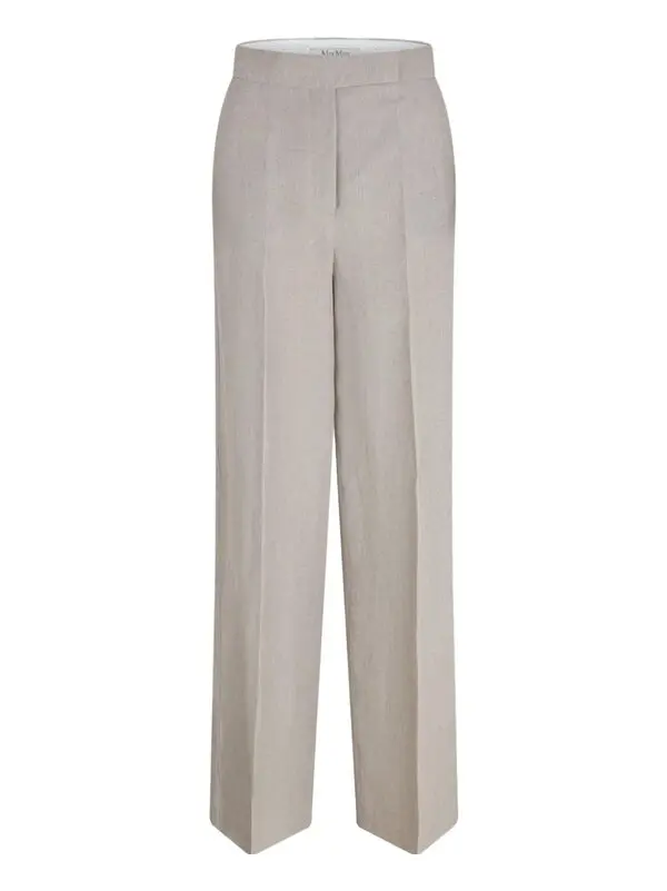 Max Mara Sequoia Wide-leg Trousers - Gray