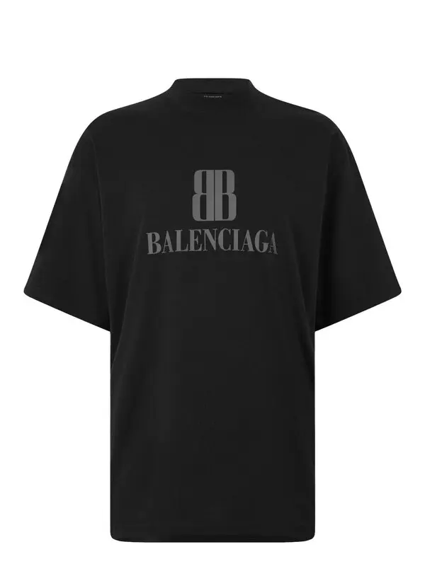 Balenciaga Simple Short-sleeved Shirt - Black
