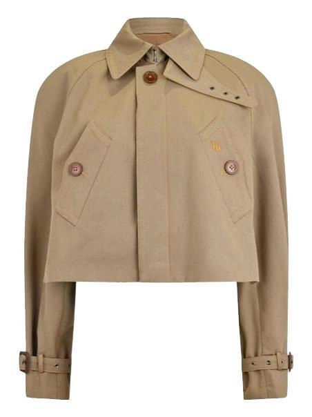 VIVIENNE WESTWOOD Graziano Cropped Trench Jacket - Beige