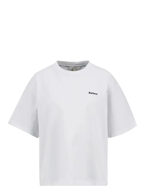 Barbour Short Sleeve Crew Neck T-shirt - White