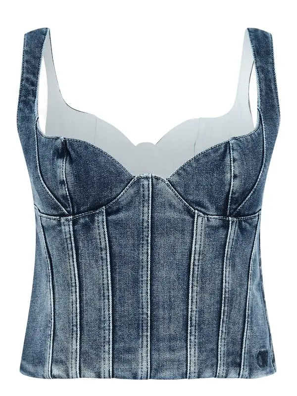 Off-White Denim Camisole Top - Blue