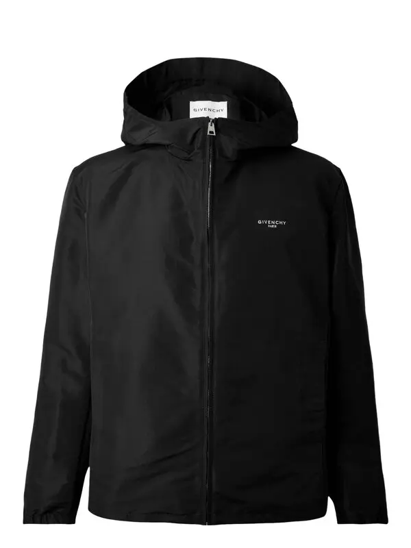 Khaite Zip-up Hooded Jacket With Logo Detail - Black