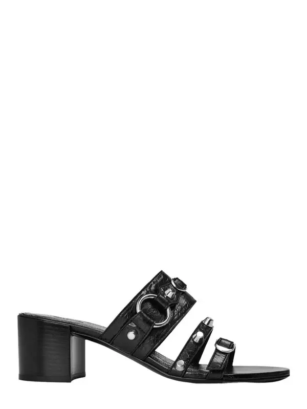 Balenciaga Buckle Detail High-heeled Sandals - Black