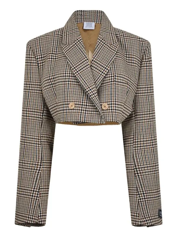 Vetements Cropped Blazer - Multicolor