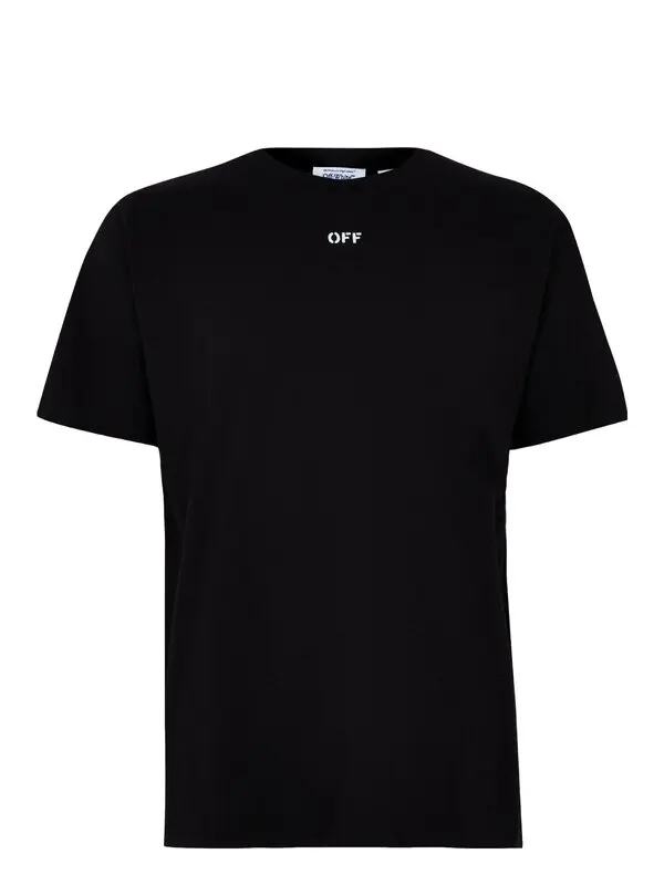 Off-White Fitted Short-sleeved Shirts - Black