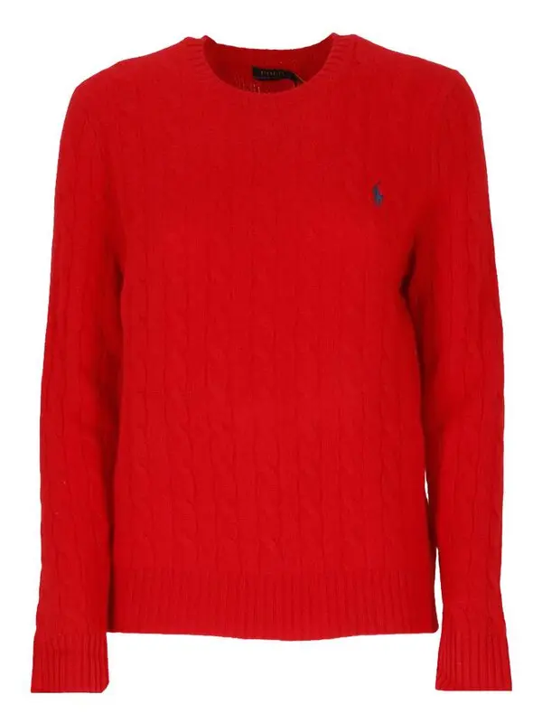 Polo Ralph Lauren Julianna Cable-knit Jumper - Red