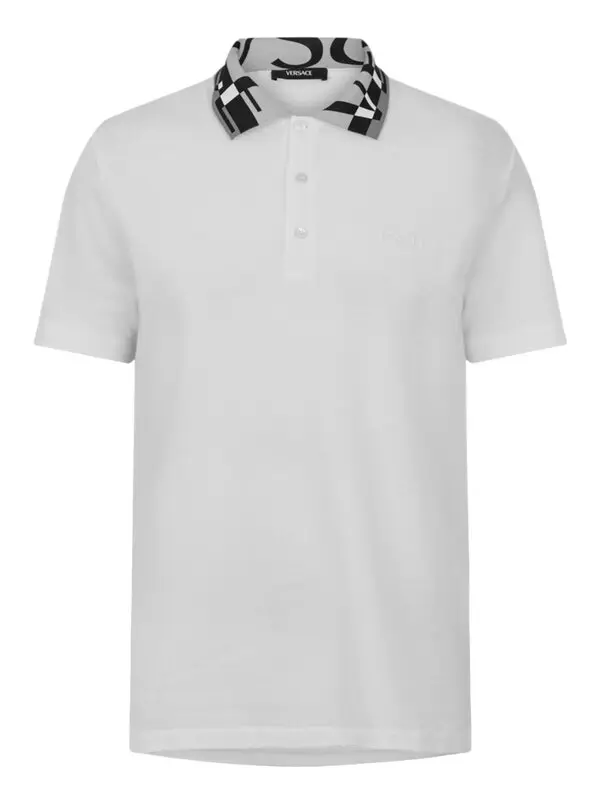 Versace Short-sleeved Polo Shirt - White