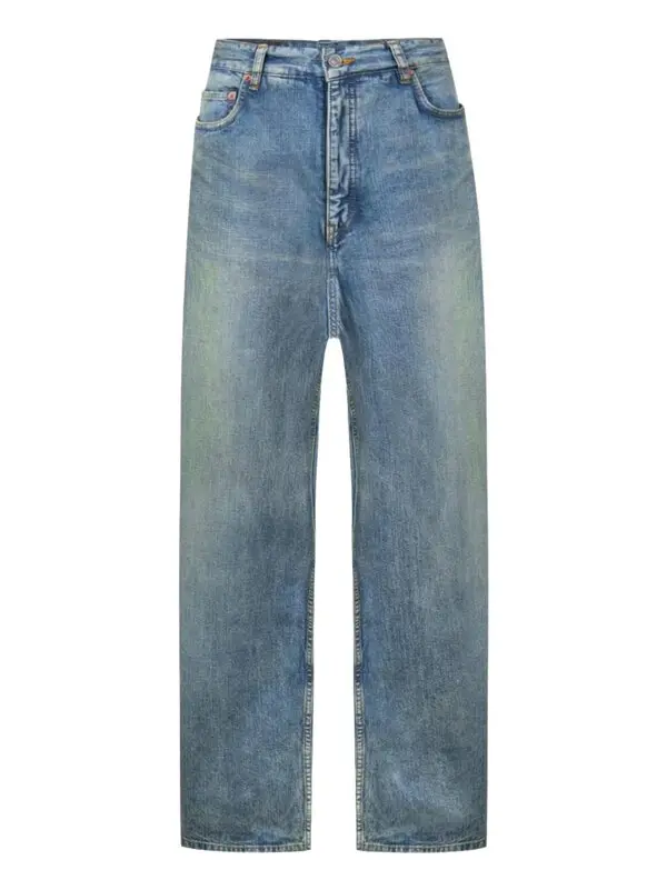 Balenciaga Double Effect Denim Jeans - Gray