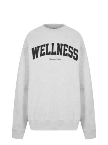 SPORTY  RICH Sporty & Rich Wellness Sweatshirt - White