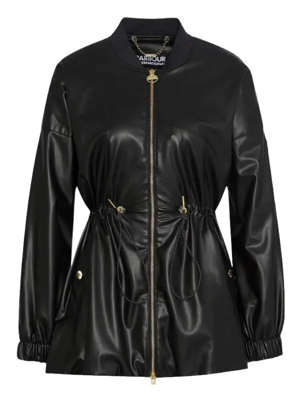 Barbour Riley Leather Jacket - Black