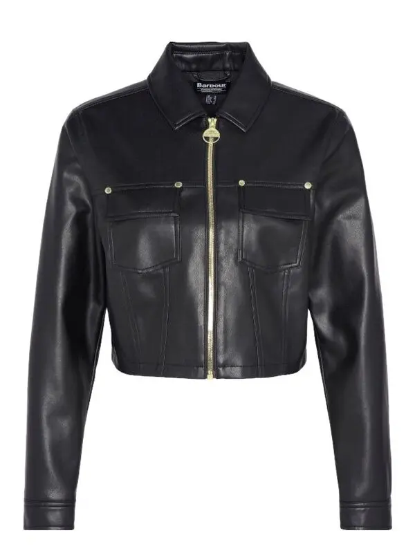 Barbour Aria Faux-leather Jacket - Black