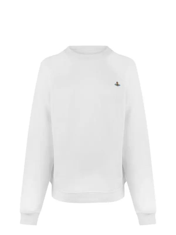 VIVIENNE WESTWOOD Orb Logo Collared Sweatshirt - White