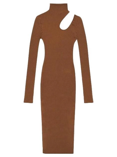 ANINE BING Victoria Dress - Brown