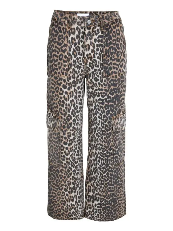GANNI Angie Wide Leg Jeans - Black