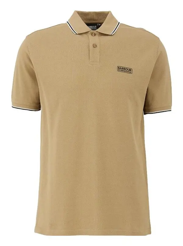 Barbour Evan Tipped Short-sleeved Polo Shirt - Nude