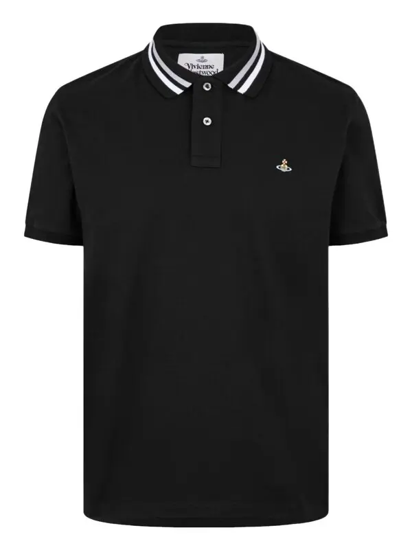 VIVIENNE WESTWOOD Classic Short-sleeved Polo Shirt - Black