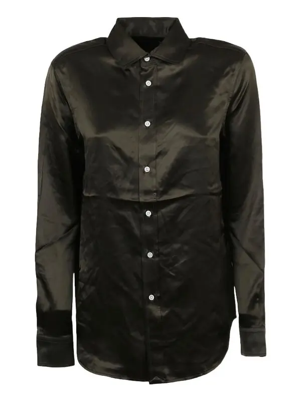 Polo Ralph Lauren Button-up Silk Shirt - Black