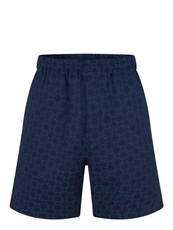 Givenchy Printed Cotton Shorts - Blue