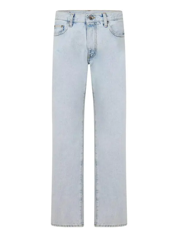 Off-White Diagonal Slim Jeans - Gray