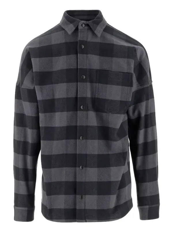 Palm Angels Checked Button-up Shirt - Black