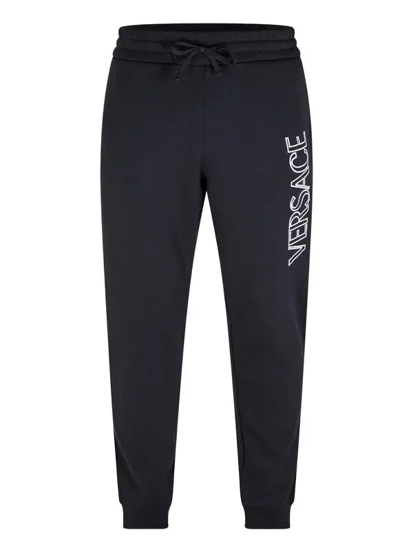 Versace Logo Track Pants - Black