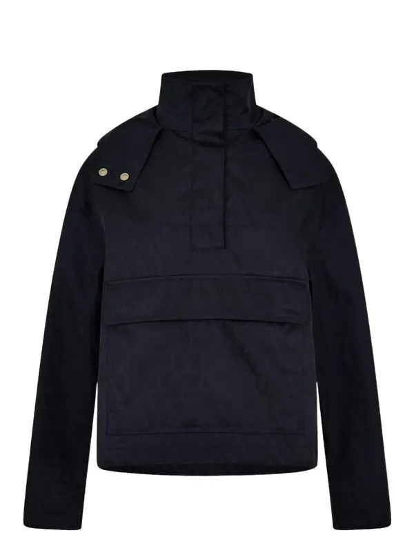 Valentino Garavani Jacquard Hooded Jacket - Black