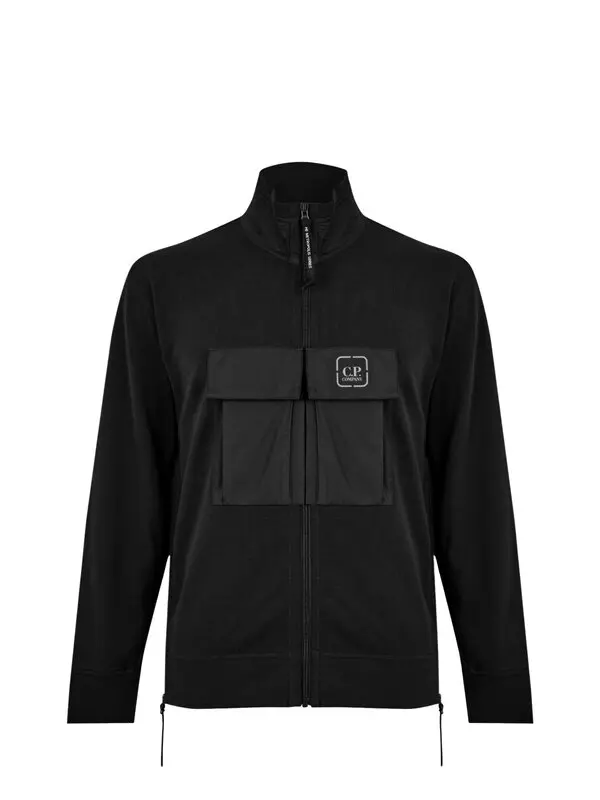 C.P. COMPANY Color-blocked Stand-collar Zip-up Jacket - No
