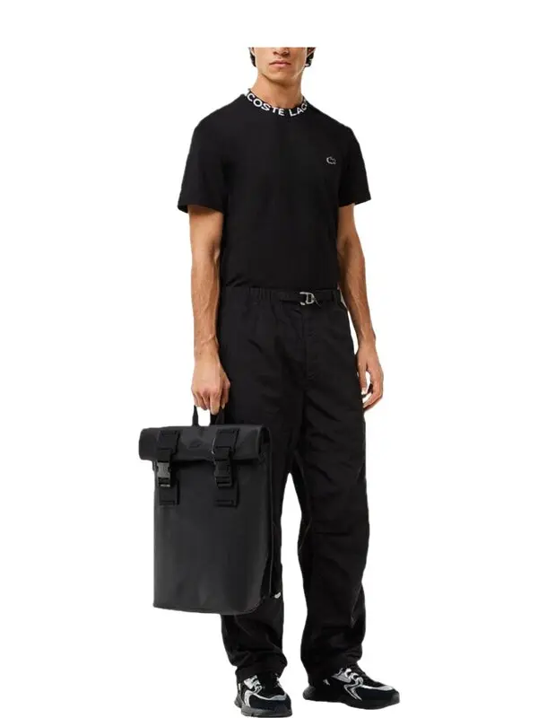 Lacoste Crew Neck Pullover Short Sleeve - Black