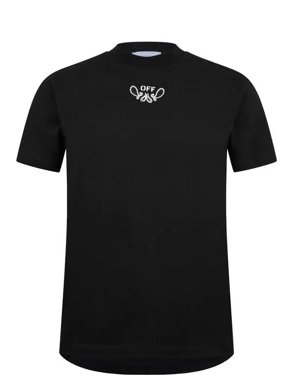 Off-White Logo Short Sleeve T-shirt - Black