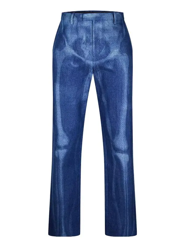 Off-White Body Scan Straight-leg Jeans - Blue