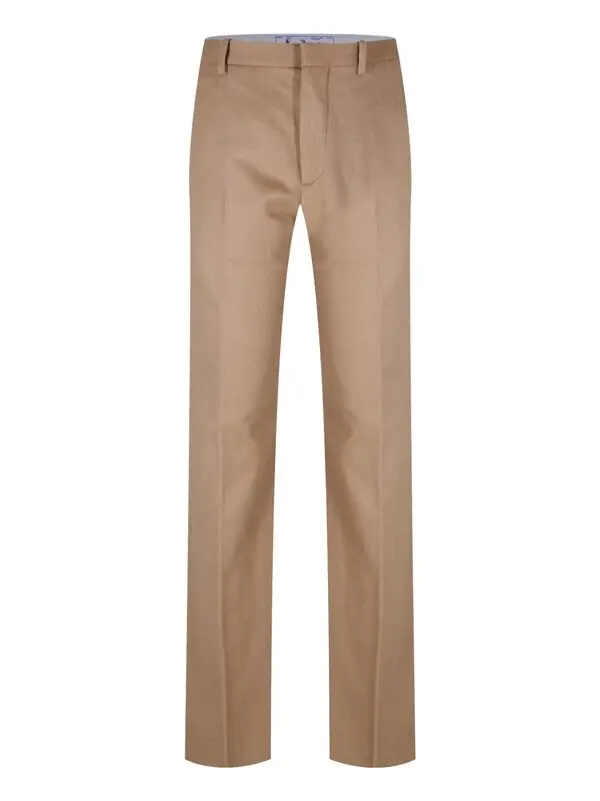 Off-White Slim Fit Trousers - Brown