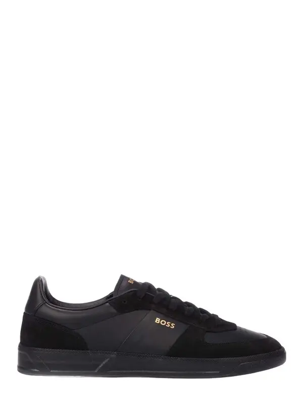 Hugo Boss Low Top Casual Lace-up Sneakers - Black