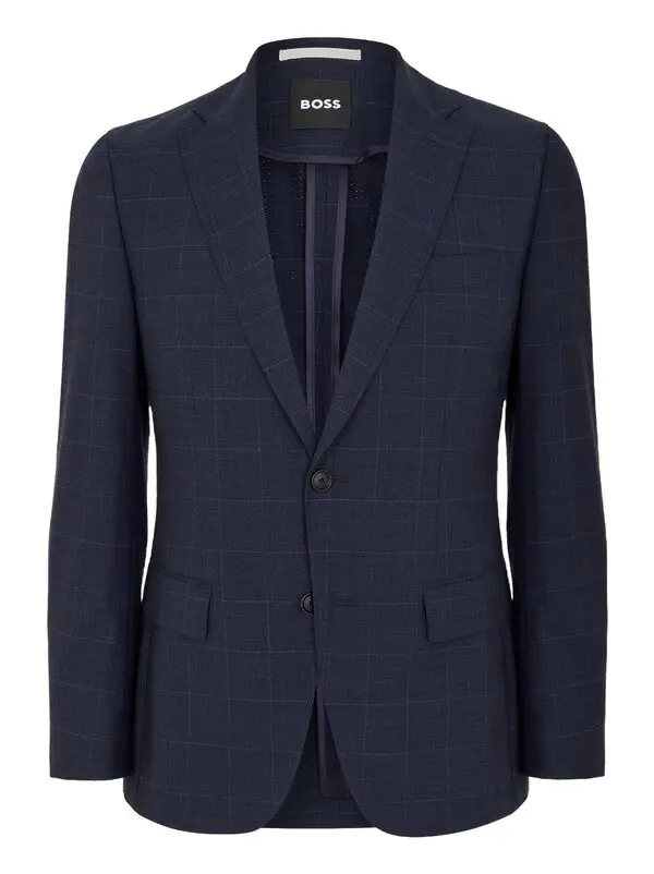 Hugo Boss Check 2-piece Suit - Black