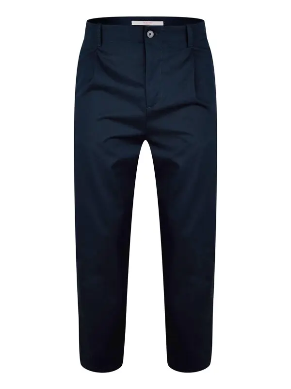 Valentino Garavani Pleated Tapered Trousers - Black