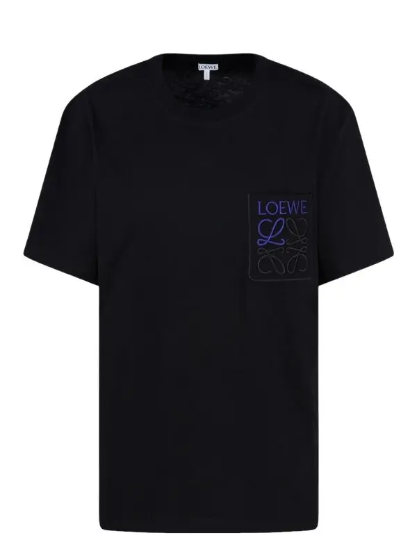 Loewe Regular Fit T-shirt In Cotton - Black