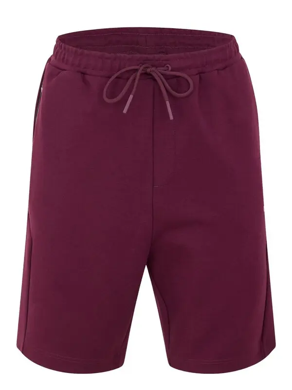 Hugo Boss Solid Color Sports Shorts - Red