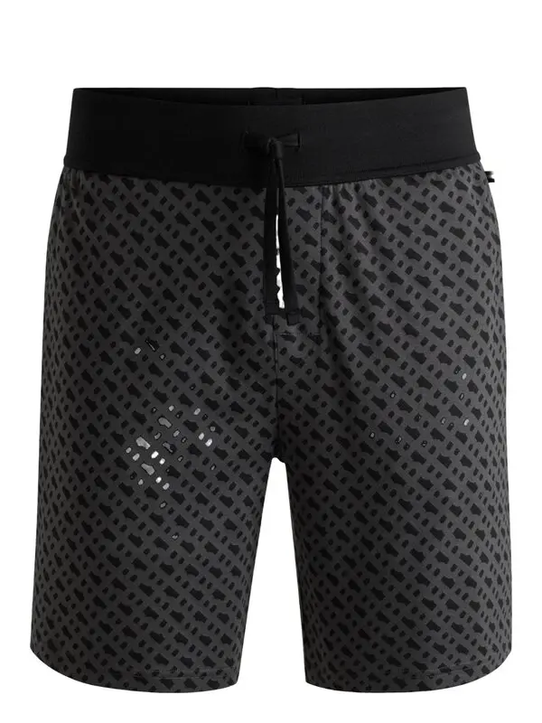 Hugo Boss Printed Shorts - Black