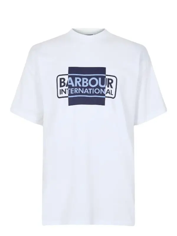Barbour Short-sleeved Cotton Divide T-shirt - White