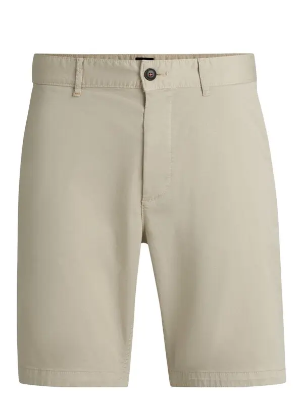 Hugo Boss Cotton Chino Shorts - Nude