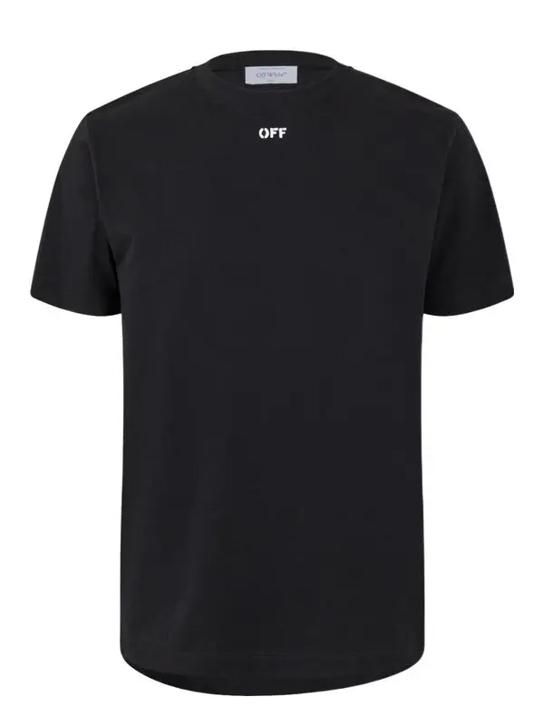 Off-White Logo Crew Neck T-shirt - Black