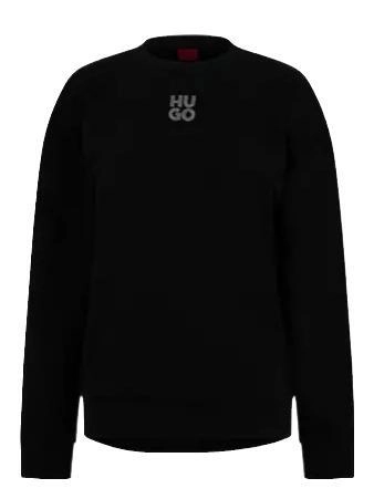 Hugo Boss Diamante Easy Crew Sweater - Black