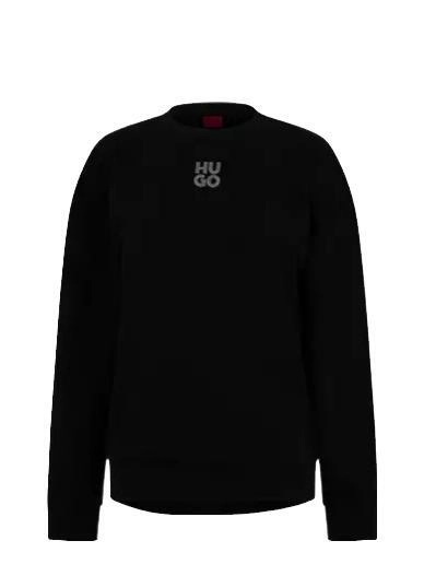 Hugo Boss Diamante Easy Crew Sweater - Black