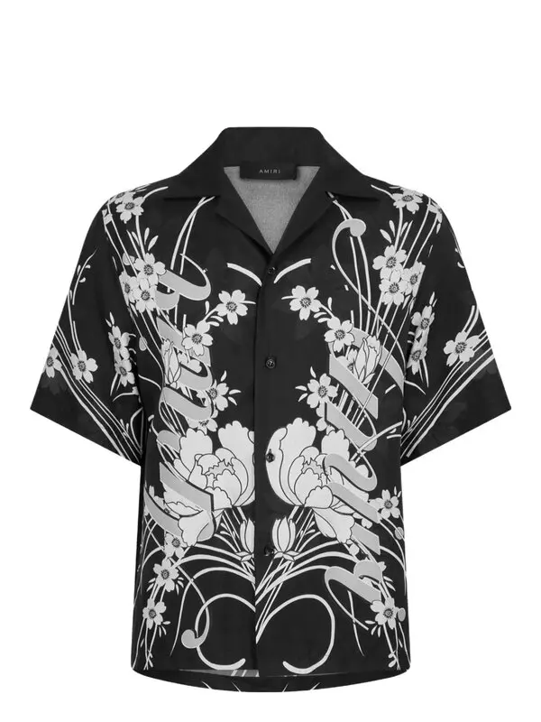 Amiri Floral Shirt - Black