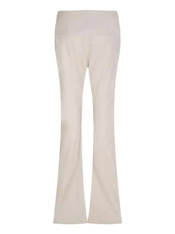 Off-White Flared Trousers - Nude