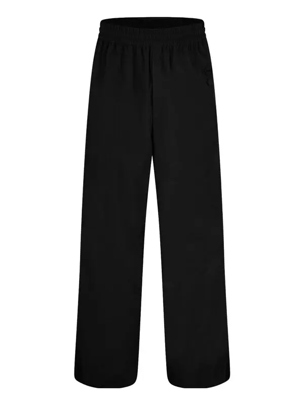 Off-White High Waist Wide Leg Trousers - Black